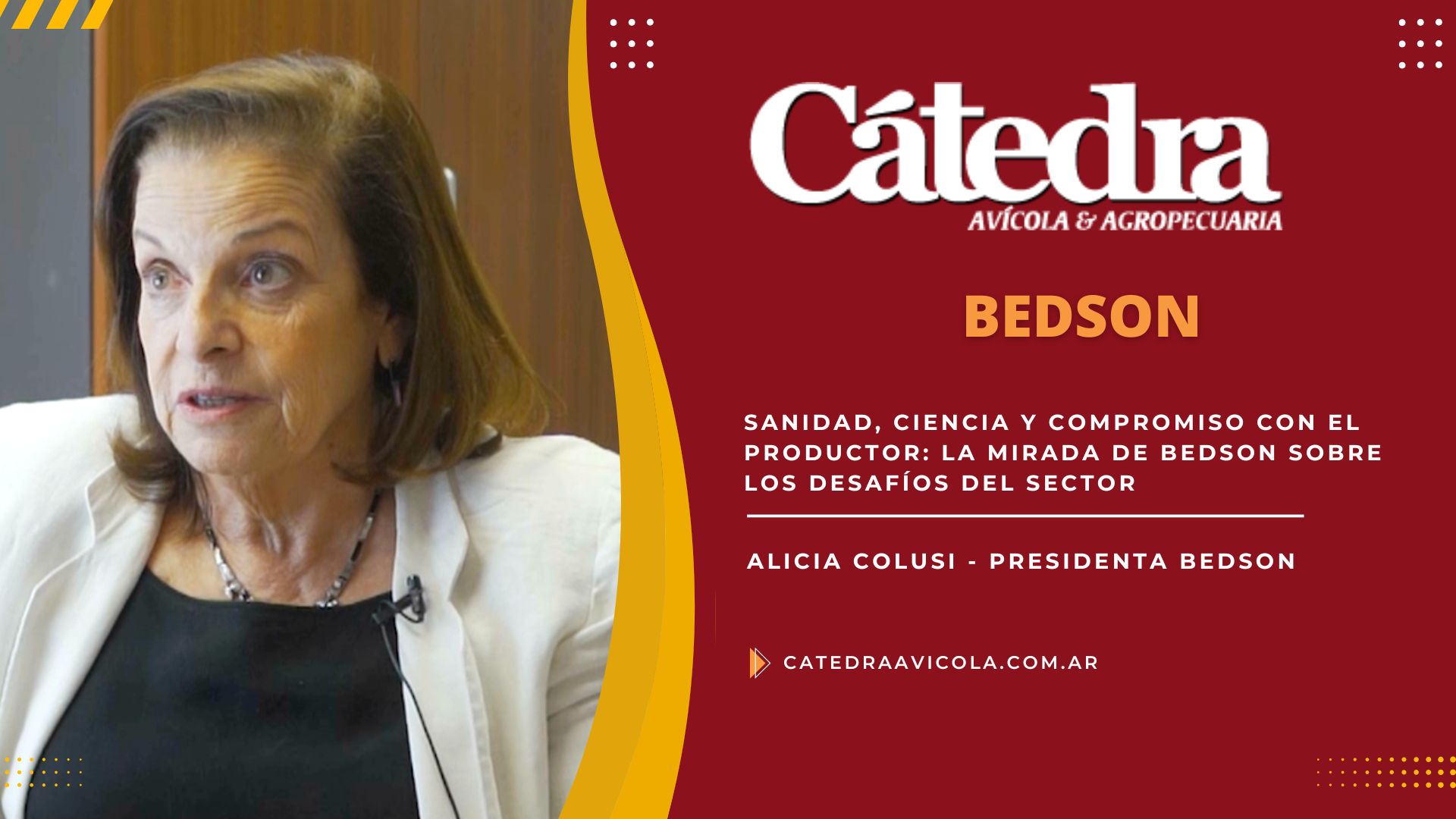 Sanidad, ciencia y compromiso con el productor: la mirada de Bedson ...