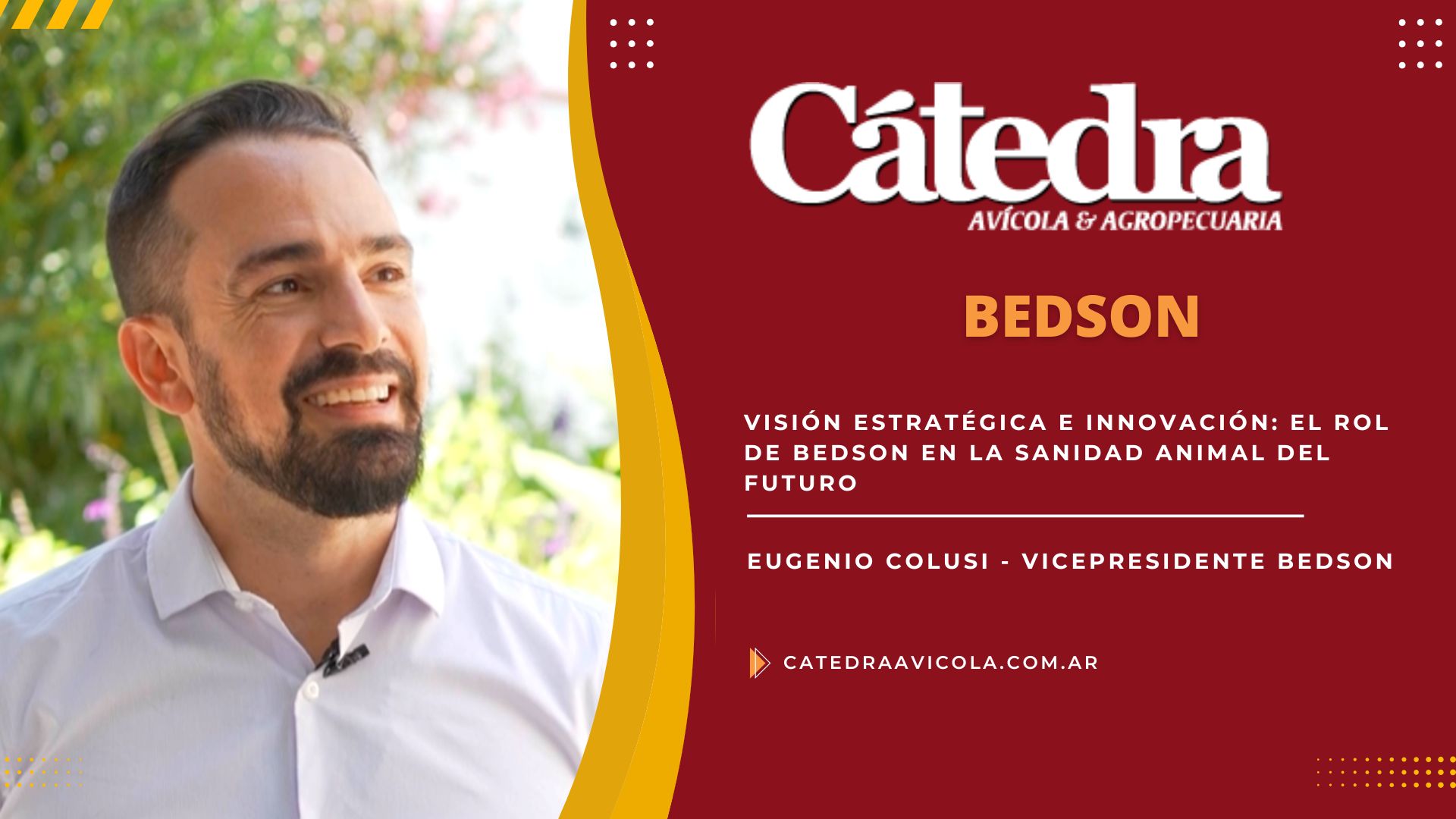 Visión estratégica e innovación: el rol de Bedson en la sanidad animal ...